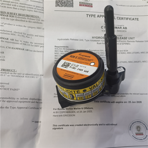 JOTRON H20E HRU Hydrostatic release for JOTRON EPIRB only BV ...