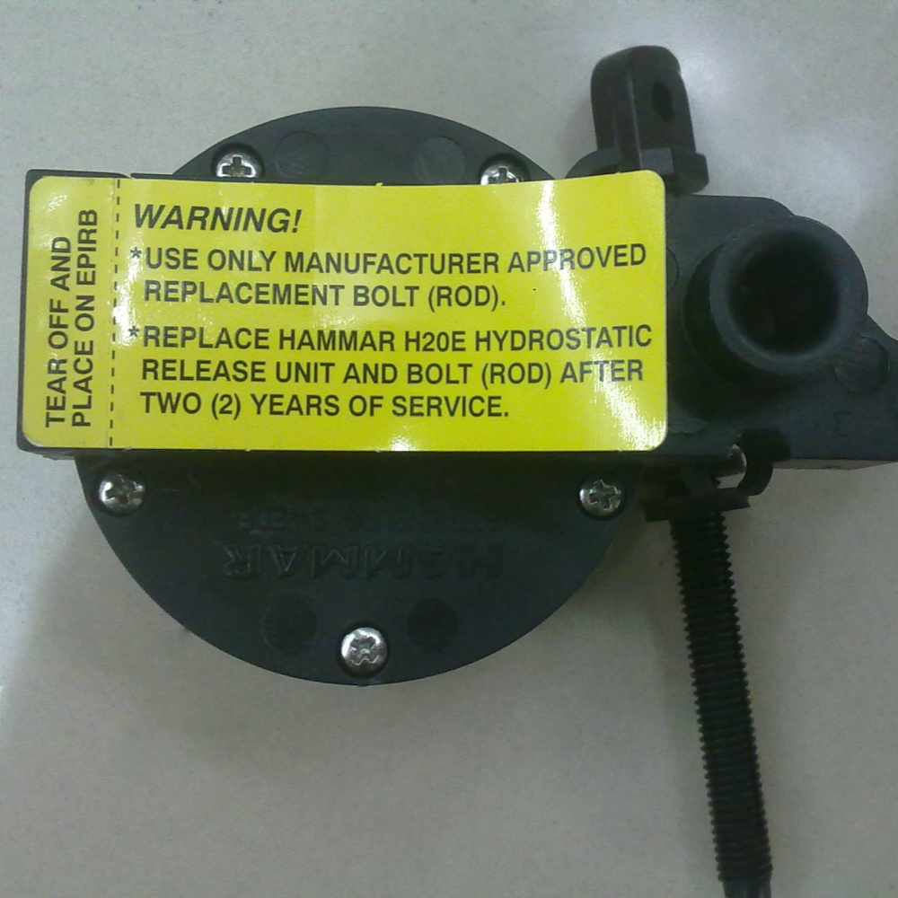 Hammar H20E HRU Hydrostatic release for EPIRB only for McMurdo JOTRON ...